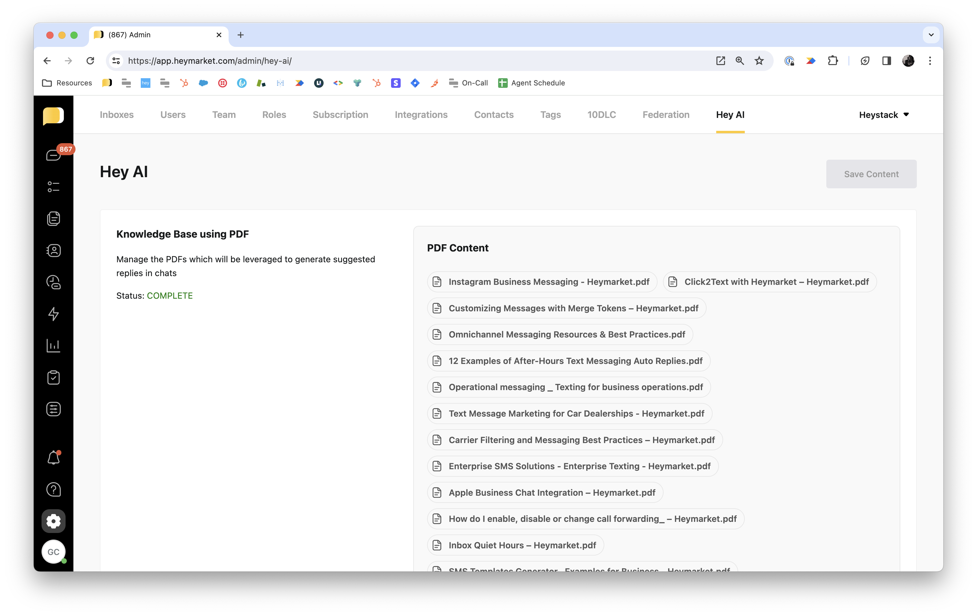 Generative AI: Suggested Response – Heymarket