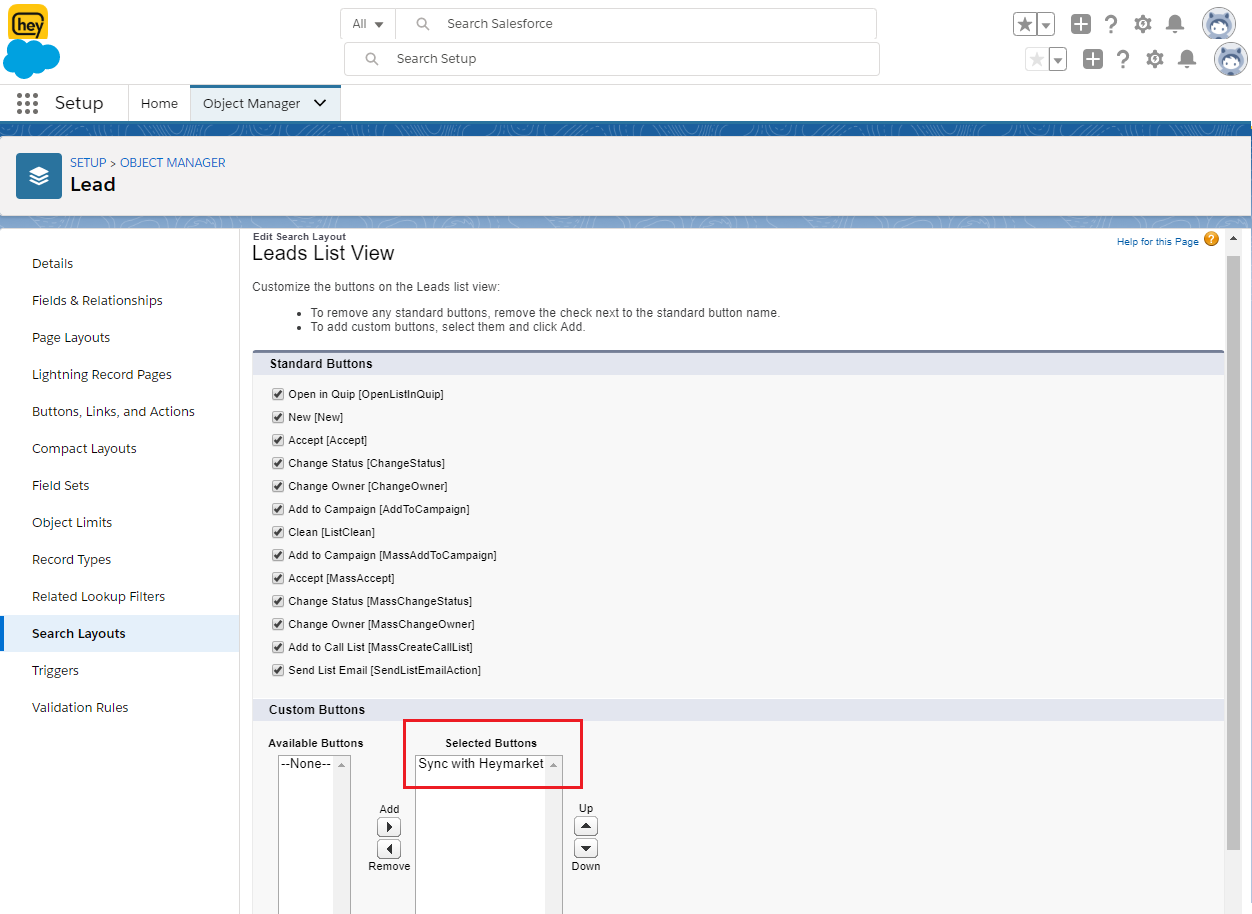 Salesforce Integration – Heymarket