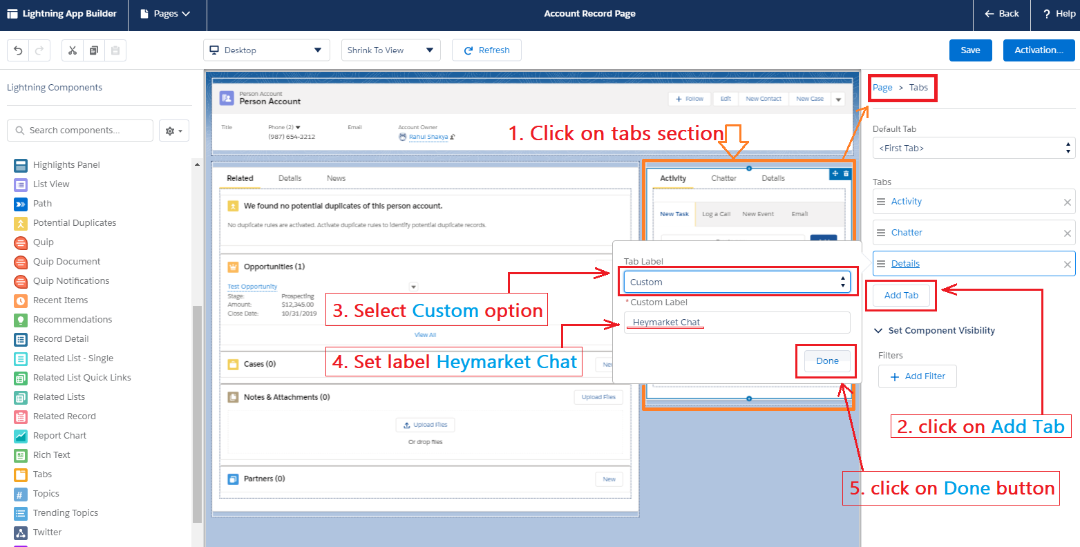 Salesforce Integration – Heymarket